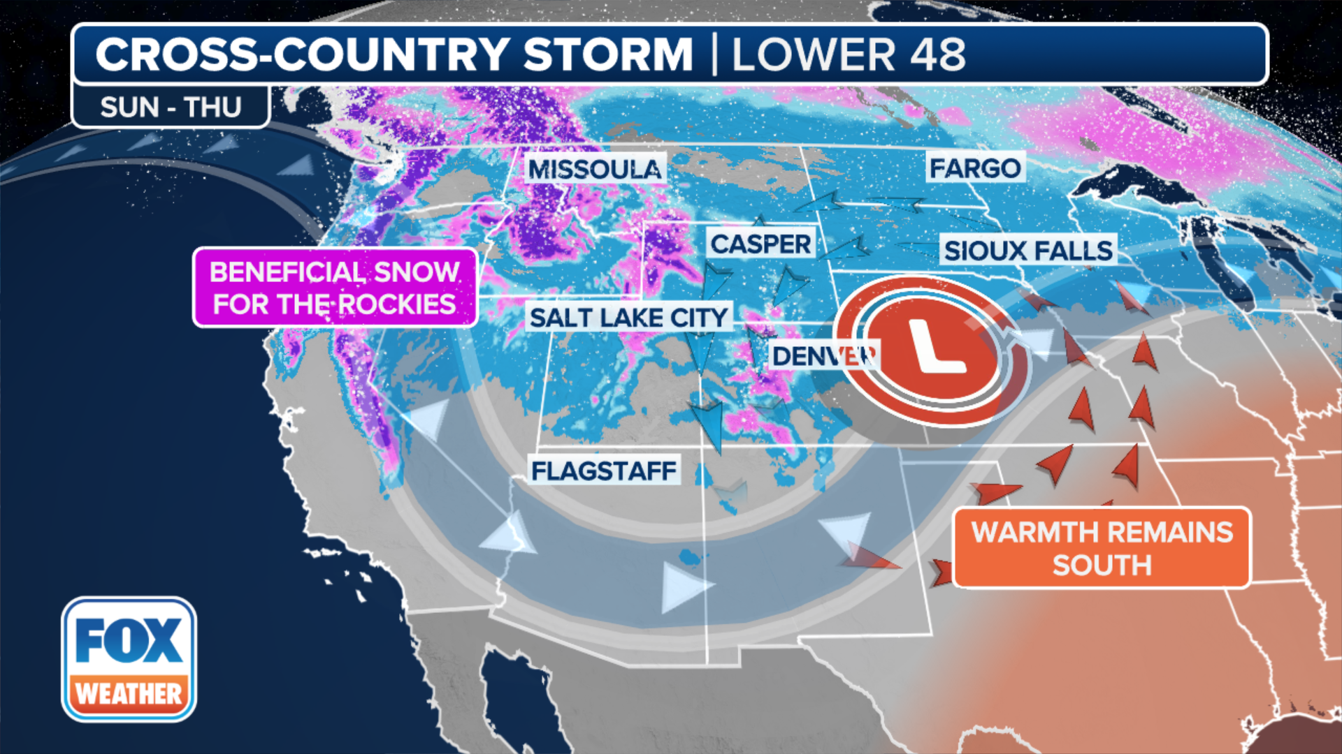 Cross-country storm to bring severe weather, mountain snow, high winds next week | Fox Weather